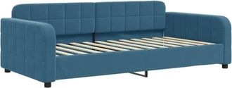 vidaXL Tagesbett Blau 100x200 cm Samt Vidaxl