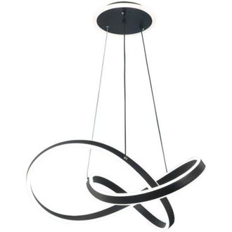 Fabrilamp Nantes Pendelleuchte schwarz 120w 3000-4000-6000k regx60x 60cm 9600lm mit Fernbedienung & Dimmer