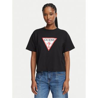 Guess T-Shirt W4YI73 K8HM0 Schwarz Regular Fit