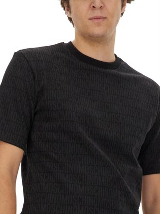 Moschino All-Over Logo T-Shirt - Black