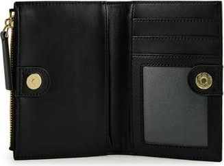 Saison 1865 Mittelgro&szlig;es Kartenetui aus Leder - Schwarz