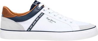 Pepe Jeans London Mixte Kenton Stage M Sneaker, White, 41 EU