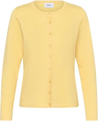 Saint Tropez Femme, Pulls, Jaune, Taille: 42 FR Cardigan