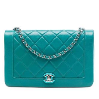 Chanel Pre-owned Vintage Quilted Crossbody Bag - - Pre-owned - Damen - Blau - ONE SIZE