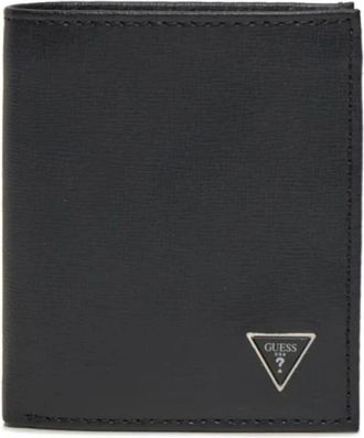 Guess Homme, Accessoires, Noir, Taille: ONE Size Portefeuille &agrave; Bifold Saffiano