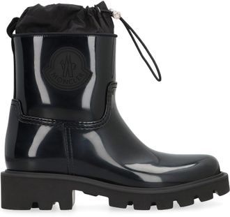 Moncler Womens Kickstream Rain Boots Black Pvc
