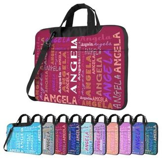 Generic Sacoche personnalis&eacute;e pour ordinateur portable avec bandouli&egrave;re amovible - Impression dun seul c&ocirc;t&eacute; (style de nom, 13/14/15,6 au choix)