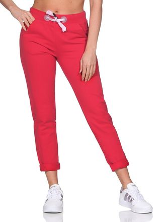 Elbsand Damen Jogginghose kn&ouml;chellange Sweathose ESBrinja 70115 00 Barberry (4580) XXL