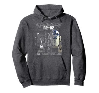 Star Wars R2-D2 Astromech Droid Schematic Pullover Hoodie