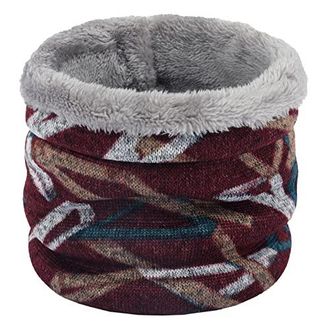 Generic &Eacute;charpe dhiver cache-cou pour homme et femme - Tricot chaud - En polaire chaude - Coupe-vent, 4, Taille unique