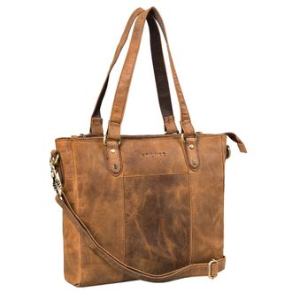 STILORD Joy 3-in-1 Vintage Shopper Leder Handtasche Damen Gro&szlig; Tasche Echtleder Schultertasche Frauen Ledertasche f&uuml;r Arbeit Shopping Freizeit Laptop, Farbe:s