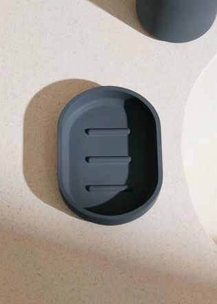 Mango Porte-savon r&eacute;sine gris anthracite - Home - Taille unique - MANGO HOME