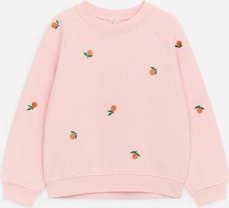 Arket Sweatshirt Mit Stickerei -Rosa
