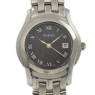 Gucci Montre Pre-owned Vintage 5500L - Femme - Pre-owned - Noir - Taille: ONE Size