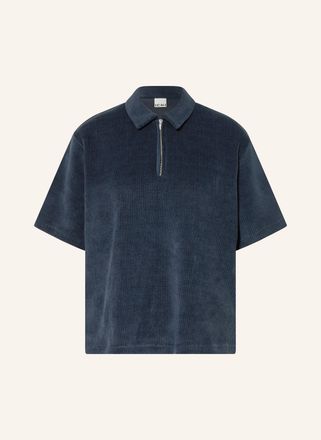 Ichi Cord-Poloshirt Ihkate blau