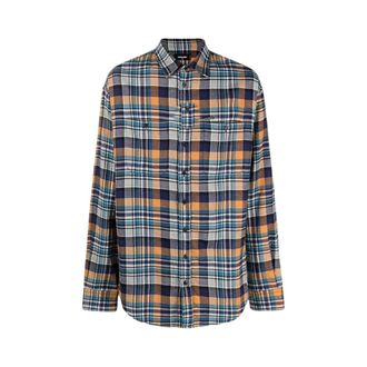 Dsquared2 Blaues und gelbes kariertes Hemd - - Shirts - Herren - Blau - L