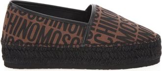 Moschino Femme, Chaussures, Brun, Taille: 39 EU Logo Espadrillas