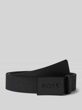 HUGO BOSS G&uuml;rtel mit Logo-Patch Modell ICON