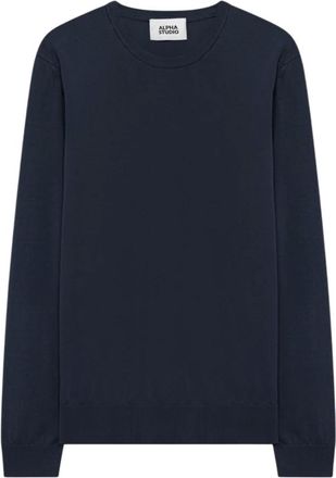 Alpha Studio Homme, Pulls, Bleu, Taille: 3XL Pull Ras du Cou