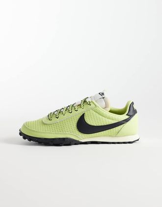 Nike Waffle Racer - Baskets en tulle - Citron vert