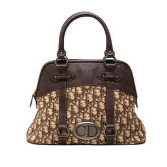 Dior Pre-owned Toile sacs-dior - Femme - Pre-owned - Brun - Taille: ONE Size