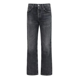 A Gold E Jean Droit Vintage - Femme - Jeans - Noir - Taille: W24