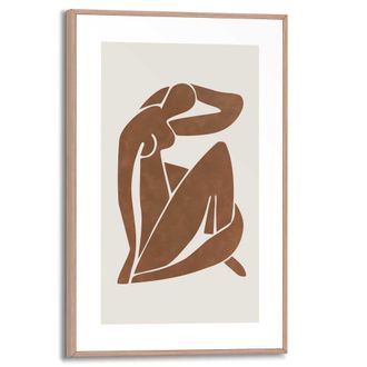 Reinders Gerahmtes Bild, Body language, Schlafzimmer, Bilder, Wanddeko, Room Decor, MDF, Braun, 30x20cm