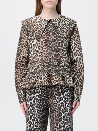 Ganni Hemdbluse GANNI Damen Farbe Braun