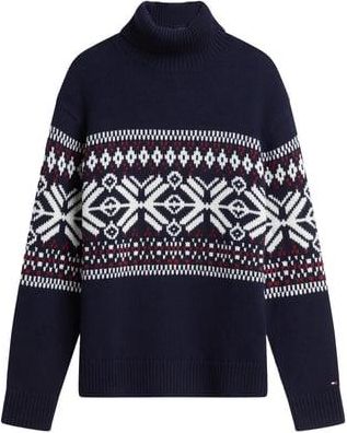 Tommy Hilfiger Pull col montant en laine m&eacute;lang&eacute;e