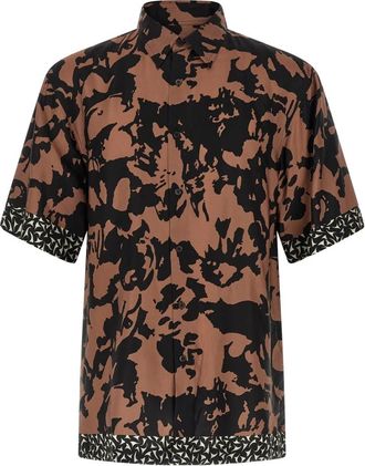 Dries Van Noten Homme, Chemises, Multicolore, Taille: L Cassidye Floral Print Viscose Shirt