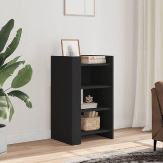 vidaXL Buffet noir 45x35x75 cm bois ding&eacute;nierie - Vidaxl