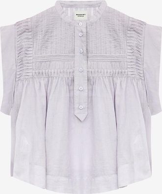Isabel Marant Haut Leaza - Femme - Baby Lilac - Taille 34 - Marant &Eacute;toile