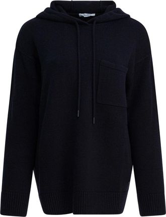 Max Mara Femme, Sweatshirts et sweats à capuche, Bleu, Taille: 36 FR Liana Hooded Sweater