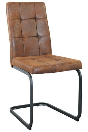 MID.YOU Mid.you Stuhl, Braun, Metall, Textil, C-Form, 43x92x56 cm, Esszimmer, St&uuml;hle, Esszimmerst&uuml;hle