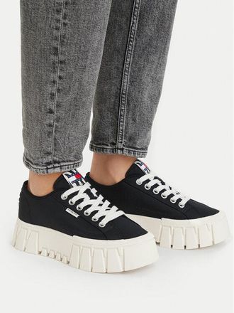Tommy Jeans Sneakers Tj Platform Sneaker Zebra EN0EN03070 Schwarz