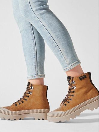 Pepe Jeans London Schn&uuml;rschuhe Ascot Desert PLS50429 Braun