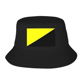 Generic Chapeau De Seau Drapeau Ancap Chapeaux De Soleil De Plage Pliable Mode Bonnet De Soleil, pour Le Camping, Sports, Plage, 56-58cm