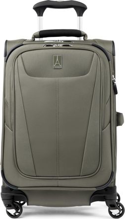 Travelpro Maxlite 5 Softside erweiterbares Handgep&auml;ck mit 4 Spinnerr&auml;dern, Leichter Koffer, Herren und Damen, Schiefergr&uuml;n, kompaktes Handgep&auml;ck, 55x35x23 cm