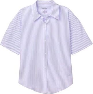 Calvin Klein Chemise de nuit courte ray&eacute;e en coton