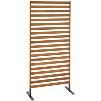 Sweeek Paravent aus Holz, 80 cm, innen/au&szlig;en