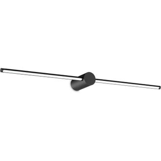 Ideal Lux Neuwertig] Ideal Lux Led Bad Wandlampe Filo Schwarz Breite 75 Cm Metall Wandleuchte Lampe B-Ware