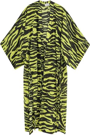 The Attico Femme, Robes, Multicolore, Taille: 40 FR Caftan &agrave; imprim&eacute; Tigre