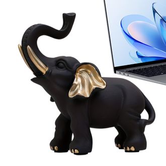 Generico Figur aus Kunstharz, Kunststatue f&uuml;r Wildtiere, 14 cm, f&uuml;r Gl&uuml;ck und Reichtum, handgefertigte Skulptur f&uuml;r, Schrank