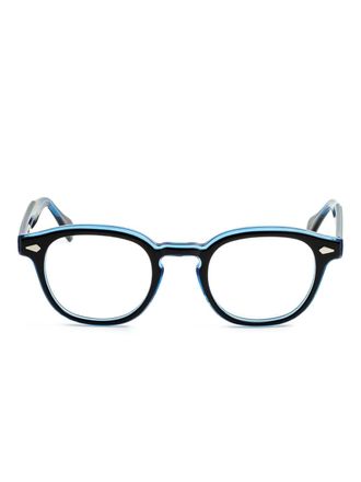 Moscot lunettes de soleil Lemtosh &agrave; monture ronde - Noir