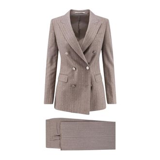 Tagliatore Femme, Vestes, Brun, Taille: 42 FR Parigi Blazer Droit au But et Pantalon