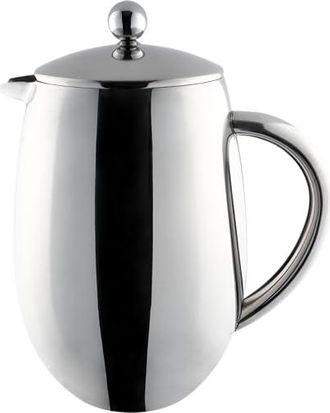 Caf&eacute; Ol&eacute; BFD Cafeti&egrave;re, doppelwandiger K&ouml;rper aus Edelstahl 18/10 und Siebfilter, Spiegelglanz-Finish, 1000 ml (8 Espressotassen oder 4 Becher)