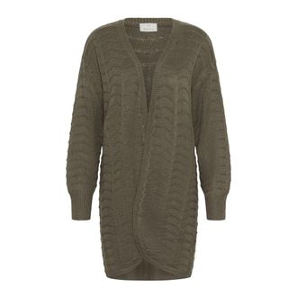 Kaffe KAemria Strickjacke - - Knitwear - Damen - Gr&uuml;n - L