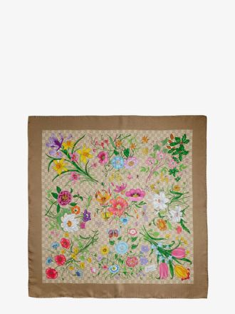 Gucci Silk scarf with Flora print - GUCCI - gender_Woman