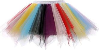 Generic Jupe Tutu Femme- Jupe Hiver &agrave; Volants pour Jupon Mignon pour Cosplay Casual Basiques Classique