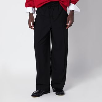Ami Schwarze Hose aus Schurwolle